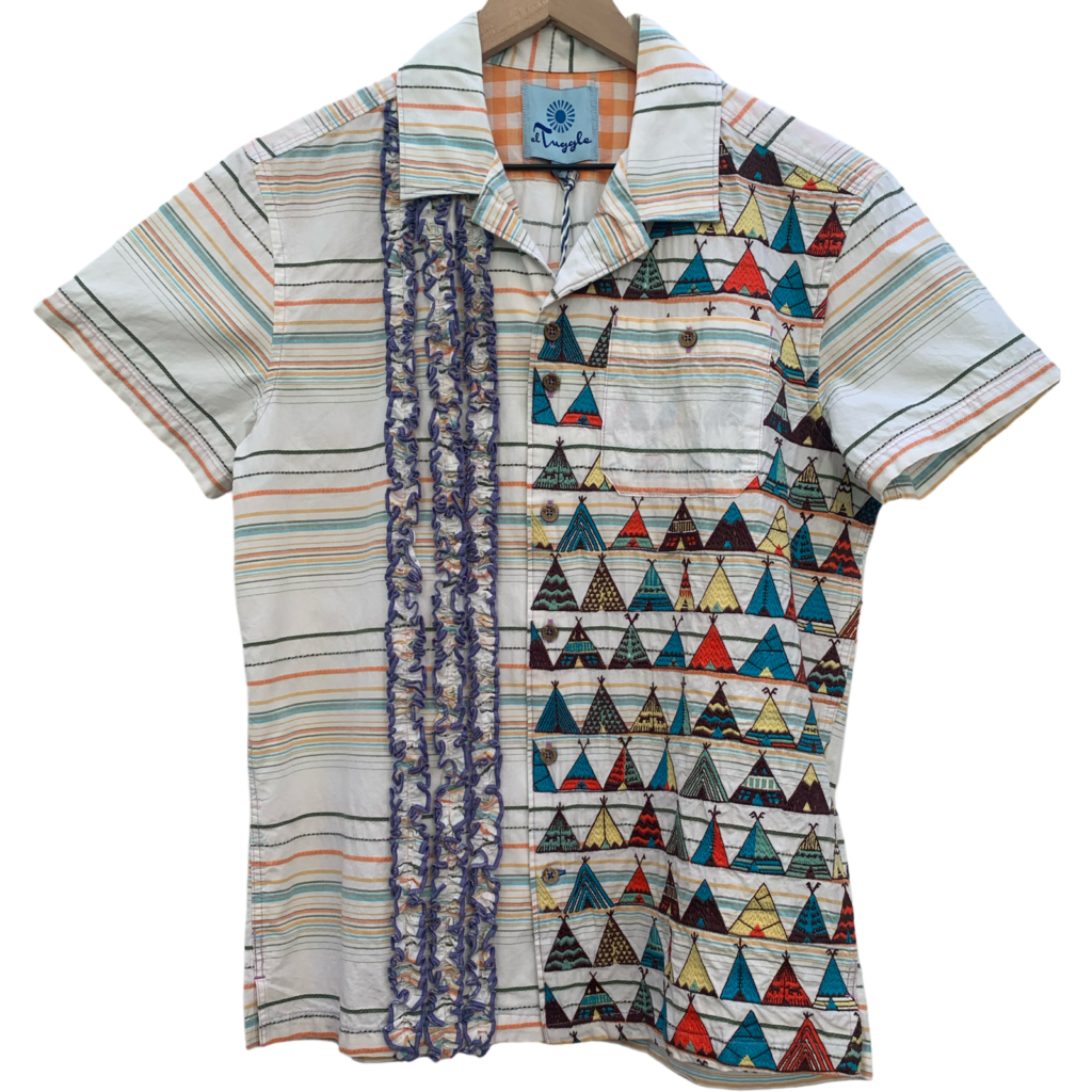 TEE PEE SUNSET Ruffle Camp Shirt - El Tuggle™